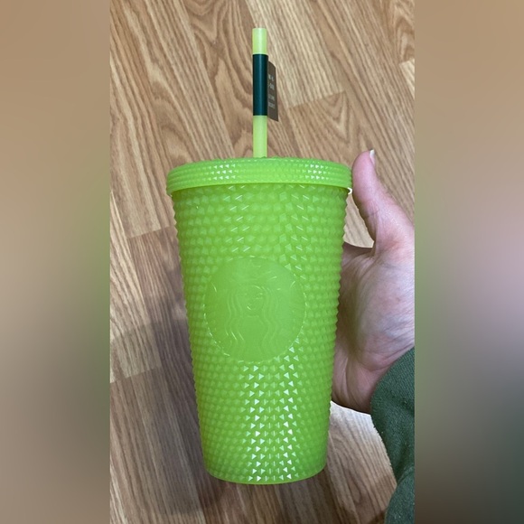 Starbucks | Other | Starbucks Neon Green Textured Cup | Poshmark
